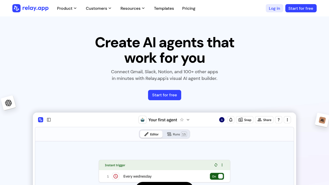 Transform Your Workflow with Relay.app: AI Agents for 100+ Apps
