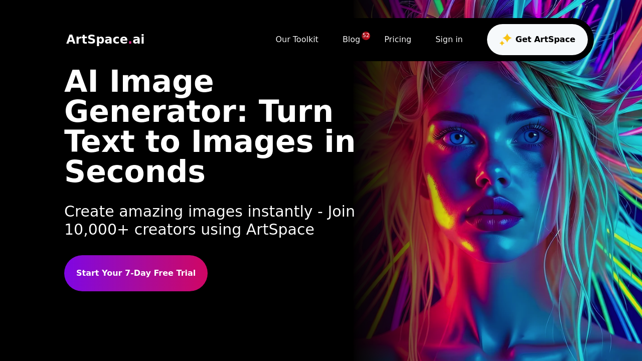 Create Stunning AI-Generated Images with ArtSpace.ai