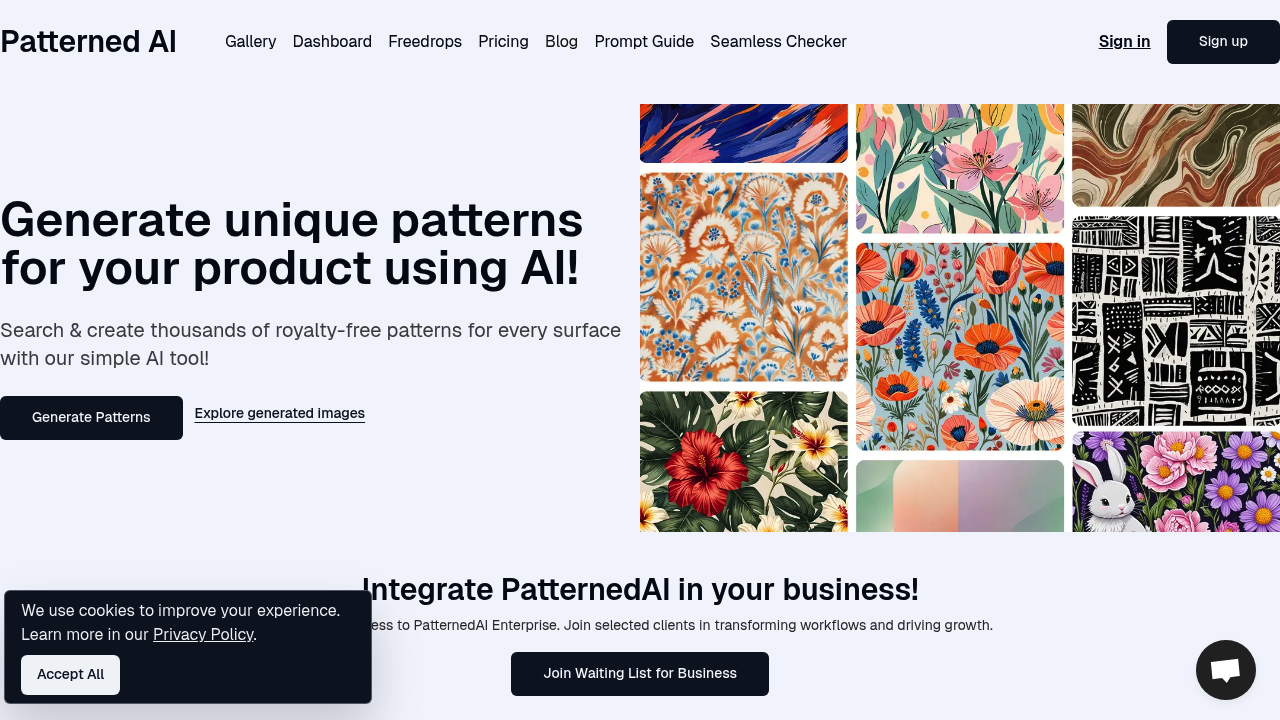Generate Unique Patterns Instantly with Patterned AI