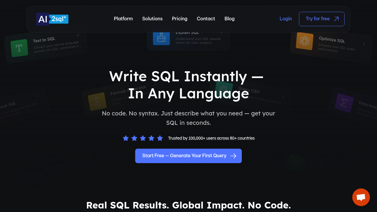 Build SQL Queries Easily with AI-Powered Tools - No SQL Skills Needed