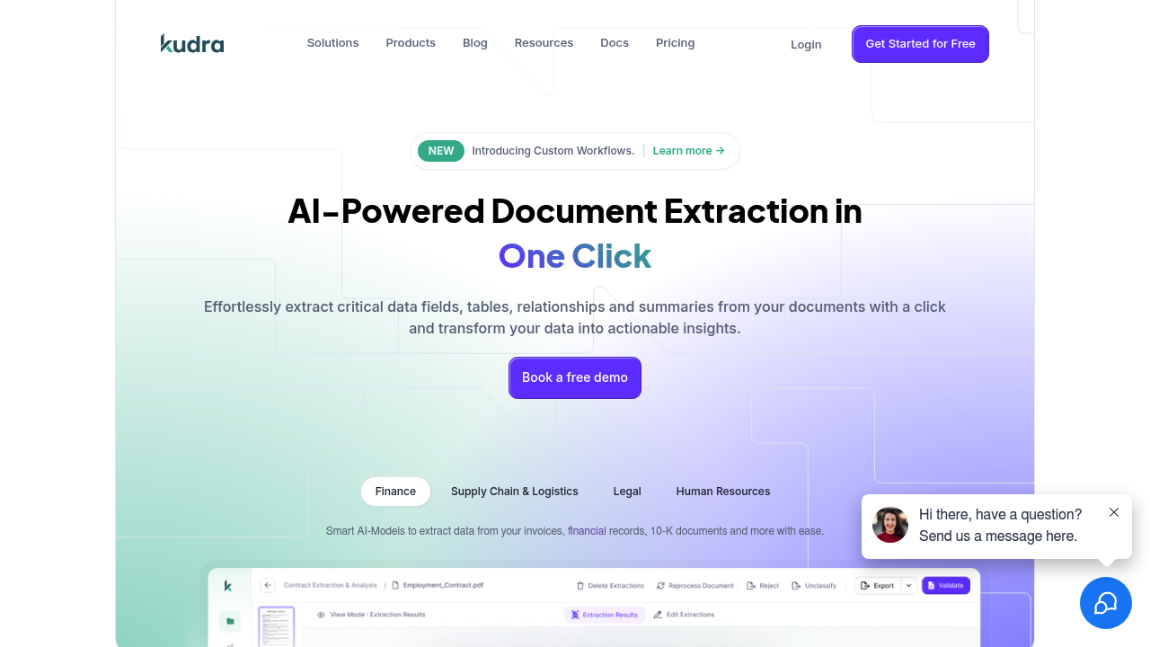 Transform Data Extraction Effortlessly with Kudra's AI Technology