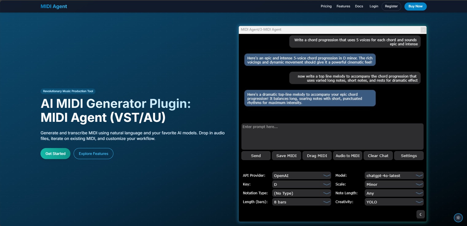 Elevate Your Music Creation with MIDI Agent - The Ultimate AI-Powered Tool