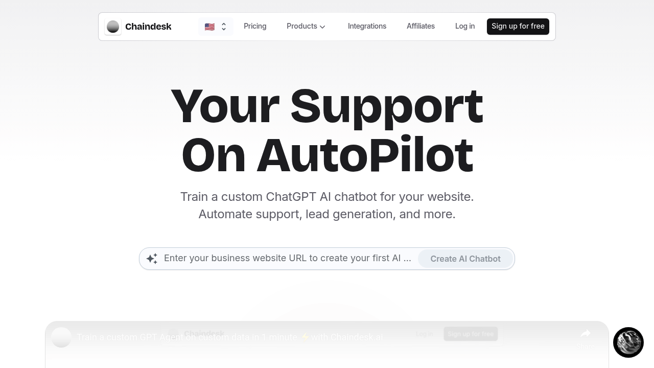 Create Custom AI Chatbots with Chaindesk's No-Code Platform