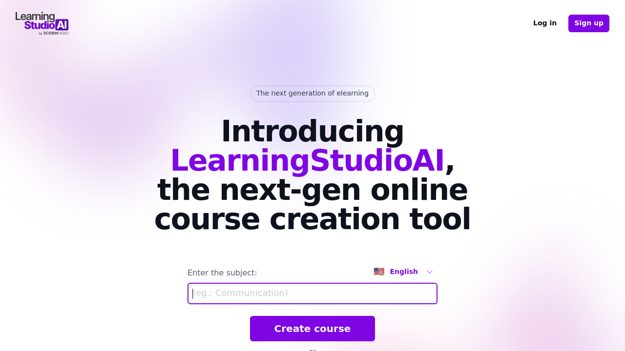 Create Stunning Online Courses Effortlessly with LearningStudioAI